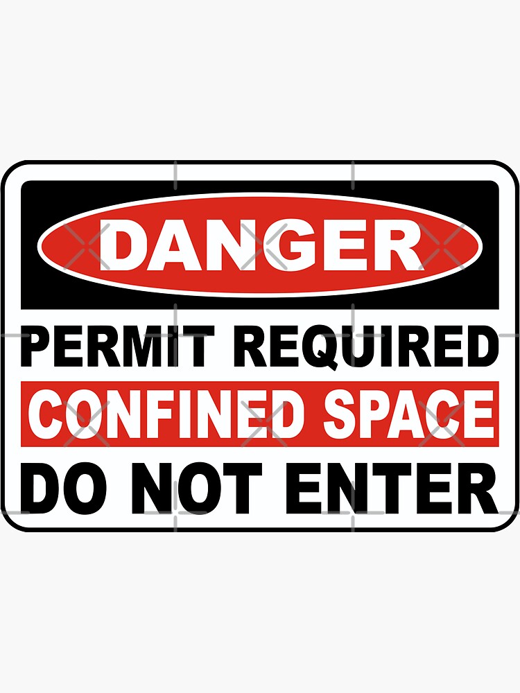 Pegatina for Sale con la obra «Señal de peligro: permiso requerido ...