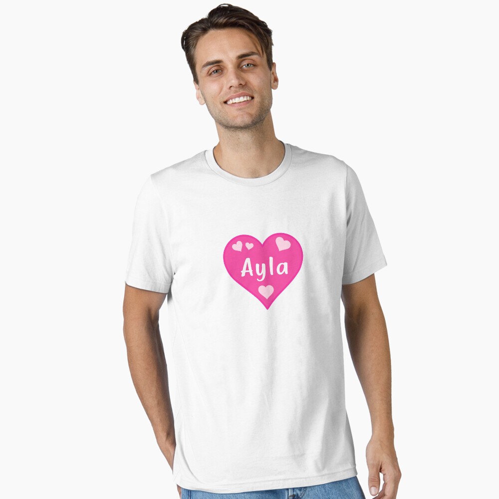 "Ayla Name Pink Heart " Sticker for Sale by jeallan | Redbubble