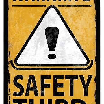 "safety third - safety 3rd" Sticker for Sale by Activism Avenue | Redbubble
