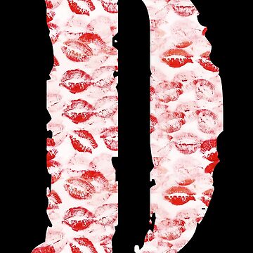 "KISSES LETTER - KISSES LETTER D" Sticker by PeruvianDealer | Redbubble