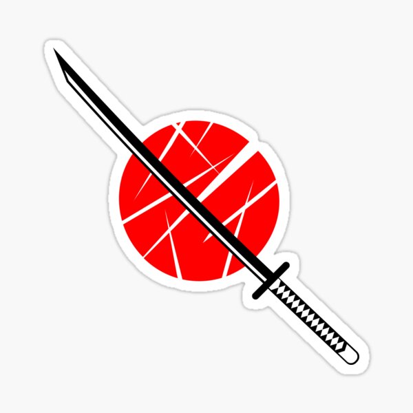 "Japanese sword" Sticker for Sale by Javamid | Redbubble
