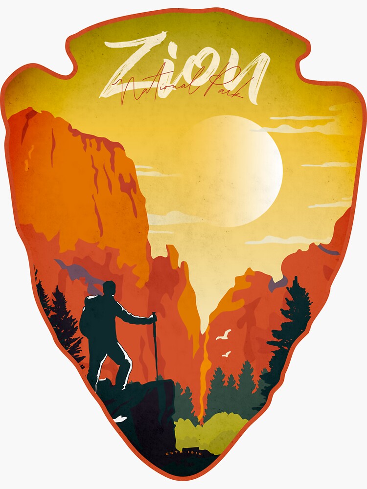 "Zion National Park" Sticker by Wild-Co | Redbubble