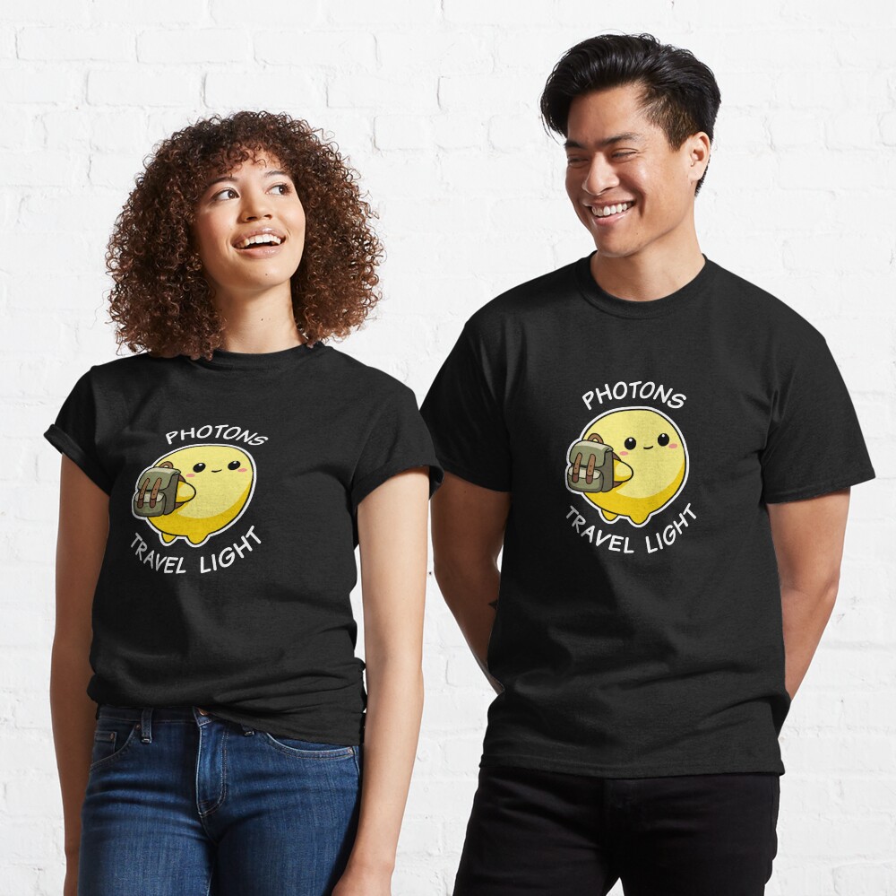 "Photons Travel Light, cute funny physics" Sticker for Sale by ...