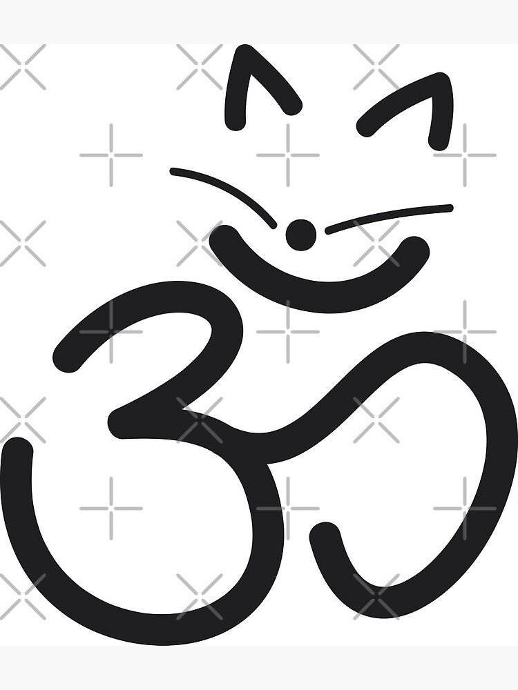 "Om cat" Poster by MeowMusic | Redbubble