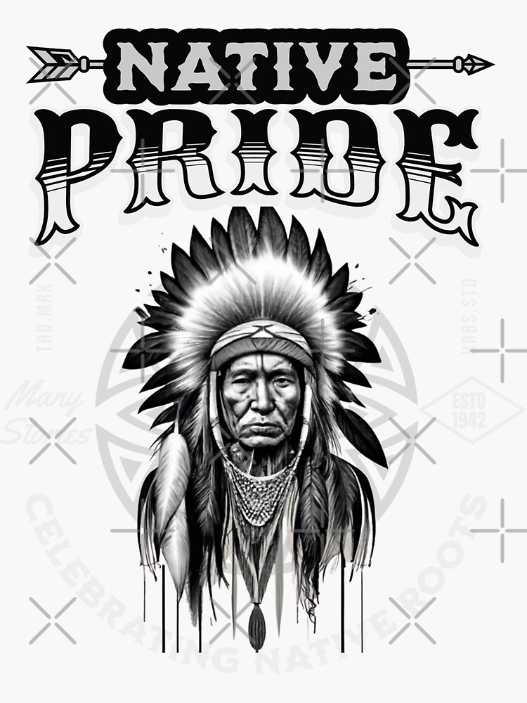 "Native Pride" Sticker for Sale by Monica-Designs | Redbubble