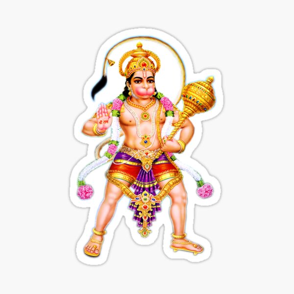 "Hanuman Ji" Sticker for Sale by newtotem | Redbubble
