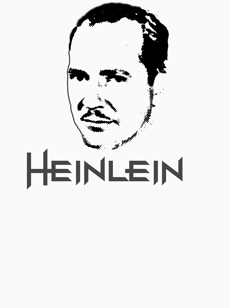 "Robert A. Heinlein Silhouette" T-shirt for Sale by tnicobradley ...
