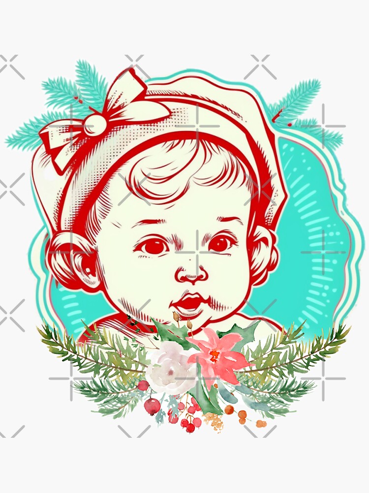 "Babys 1st Christmas!-10" Sticker for Sale by jimapp | Redbubble