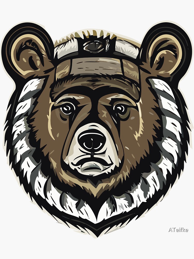 "Native Bear Design" Sticker for Sale by ATeifke | Redbubble