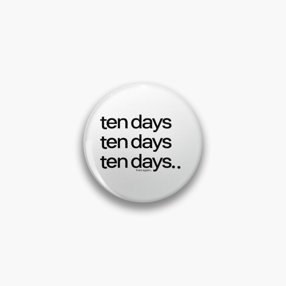 "Ten - Fred Again.." Sticker for Sale by Hodo | Redbubble