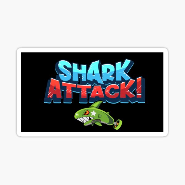 "Shark Attack Torpedo " Sticker for Sale by myartg1 | Redbubble