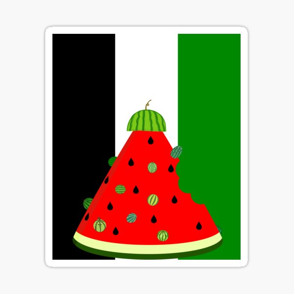 "Watermelon Palestine, Peace, Christmas" Sticker for Sale by Cerulean ...