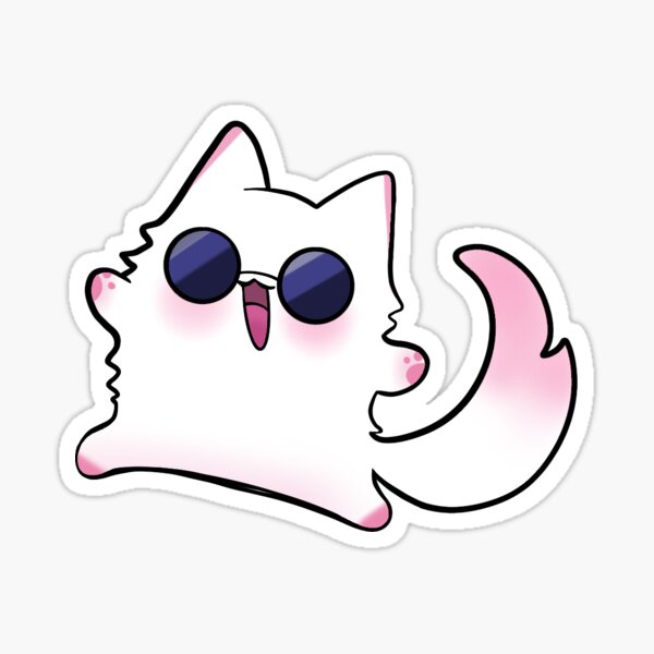 "Gojo Cat" Sticker for Sale by sleepytofuwu | Redbubble