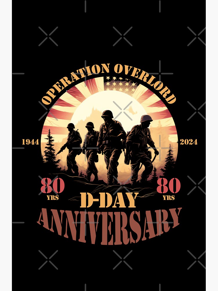 "D - Day 80th anniversary " Sticker for Sale by JJAArt | Redbubble