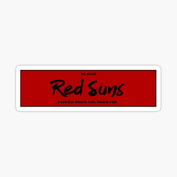 "Initial D Redsuns" Sticker for Sale by YipItsArt | Redbubble