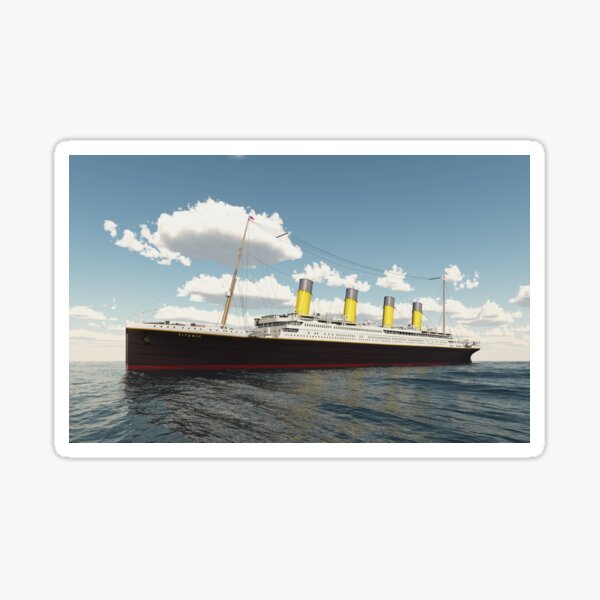 "Historic passenger ship RMS Titanic" Sticker by MIRO3D | Redbubble