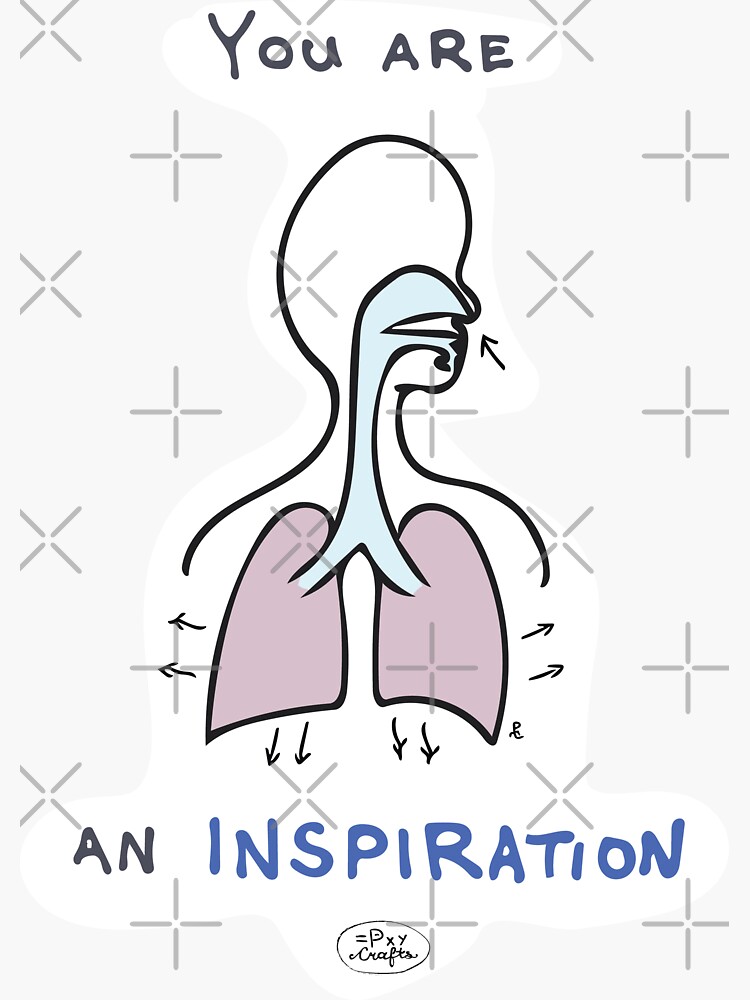 "You are an inspiration - punny encouragement" Sticker for Sale by ...