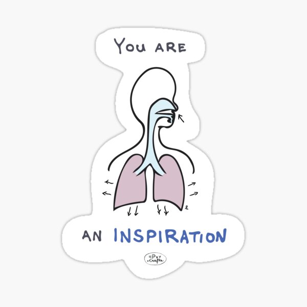 "You are an inspiration - punny encouragement" Sticker for Sale by ...