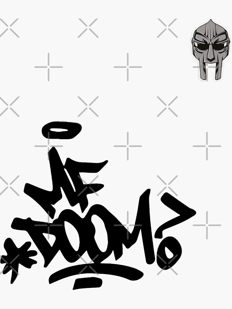 "MF DOOM Logo" Sticker for Sale by seandasheep | Redbubble