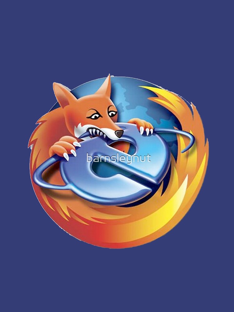 "Firefox IE Logo Tee" T-shirt for Sale by barnsleynut | Redbubble ...