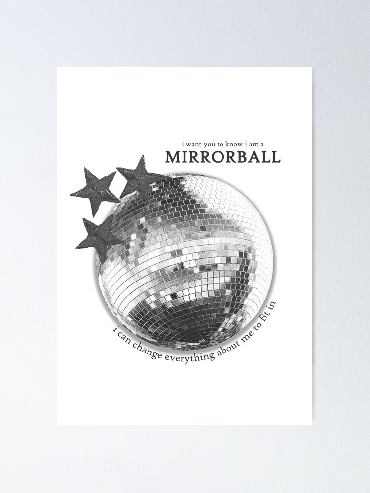 "mirrorball " Poster for Sale by Saturnmerchshop | Redbubble