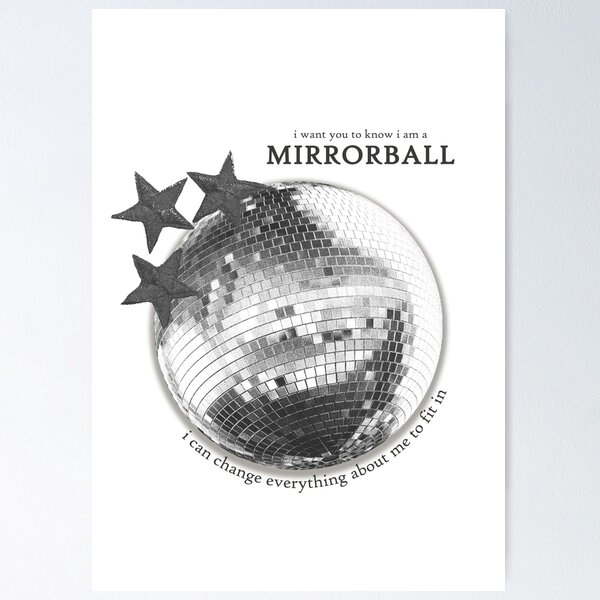 "mirrorball " Poster for Sale by Saturnmerchshop | Redbubble