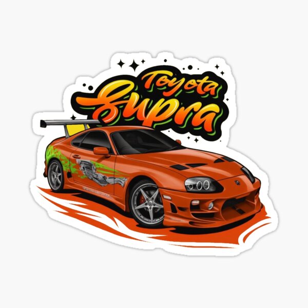 "Supra mk4 sticker , fast and furious" Sticker for Sale by ...