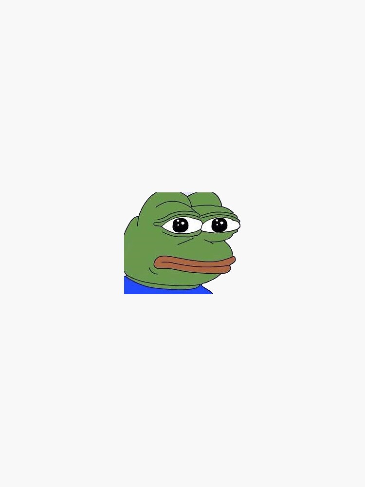 "Pepe the frog Meme" Sticker for Sale by thefigs | Redbubble