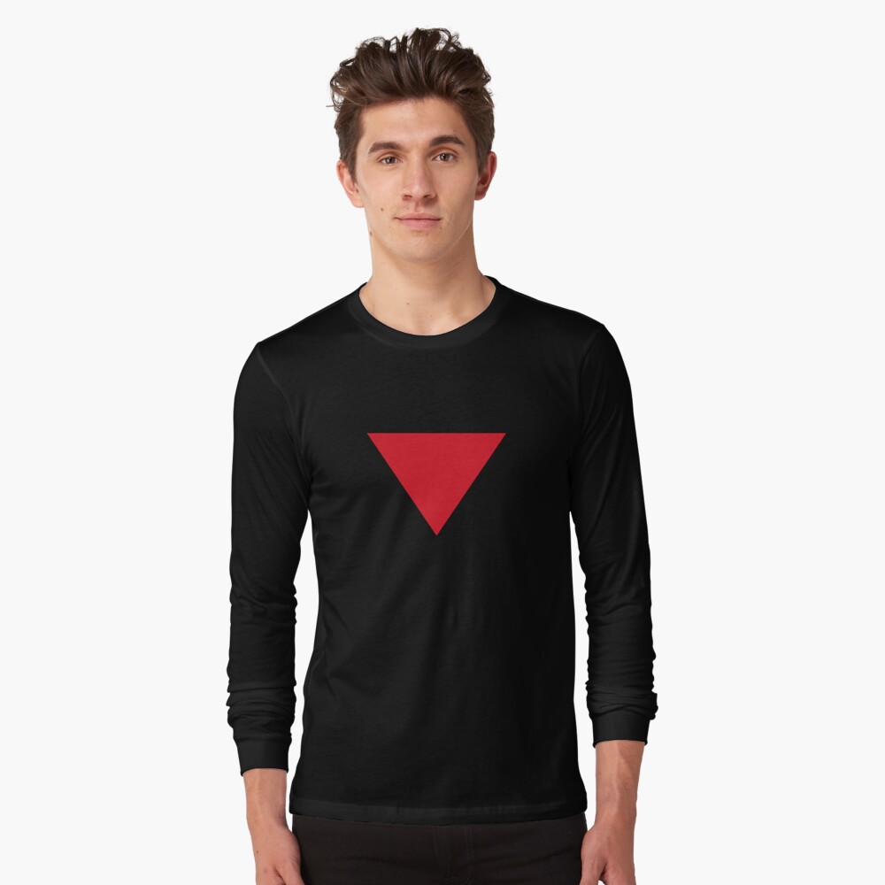 "Inverted Red Triangle" Sticker for Sale by Mark-Ewbie | Redbubble