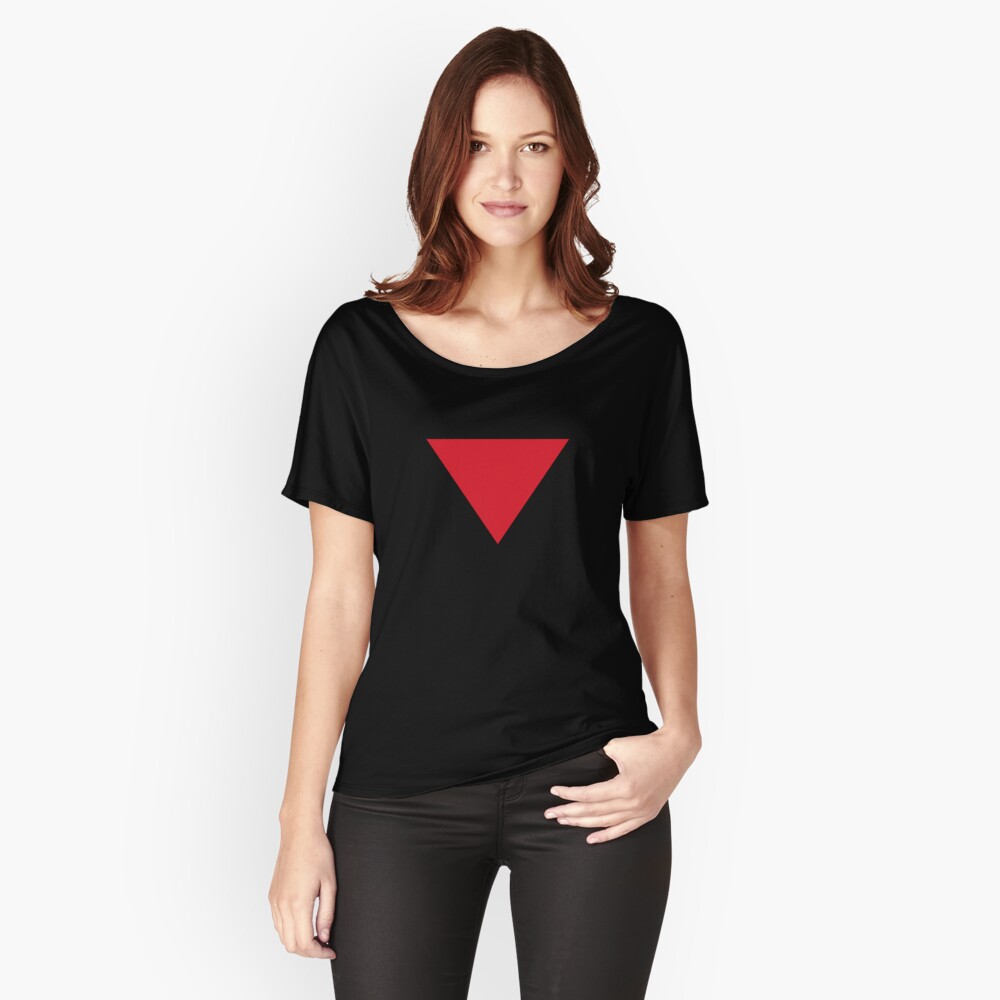 "Inverted Red Triangle" Essential T-Shirt for Sale by Mark-Ewbie | Redbubble