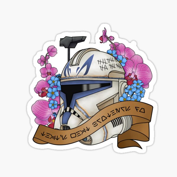 "Captain Rex [AUREBESH] " Sticker for Sale by tralma | Redbubble