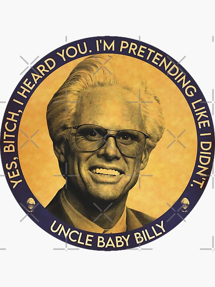 "Uncle Baby Billi Freeman" Sticker for Sale by paniknaomi | Redbubble