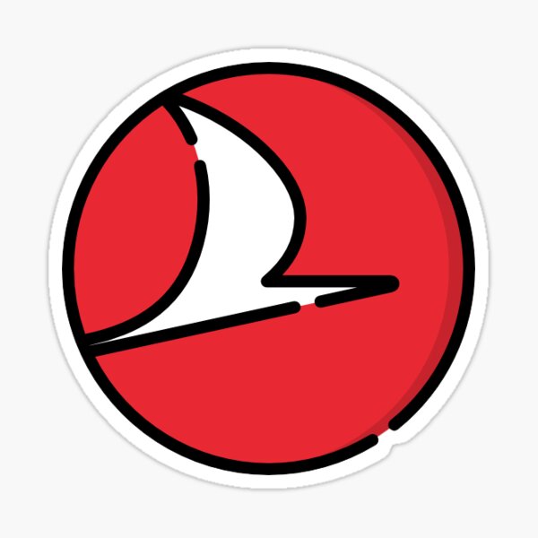 "Turkish Airlines Logo Sticker" Sticker for Sale by shetookthat | Redbubble