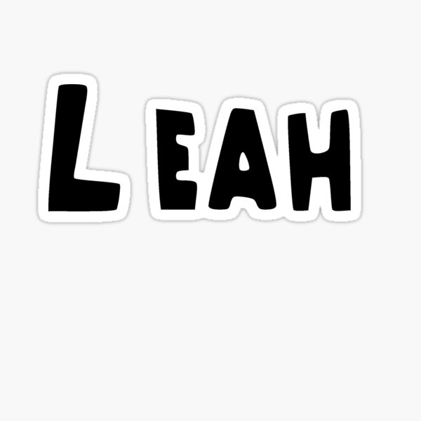 "Leah" Sticker for Sale by Shalomjoy | Redbubble