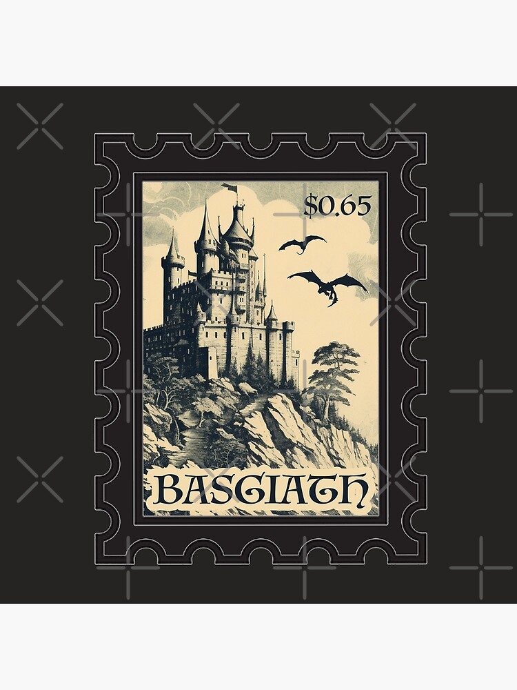 "Basgiath Stamp" Poster for Sale by Celticrose721 | Redbubble