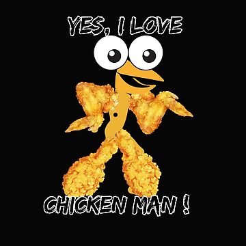 "I Love Chicken Man" Sticker for Sale by TxTaurus110 | Redbubble