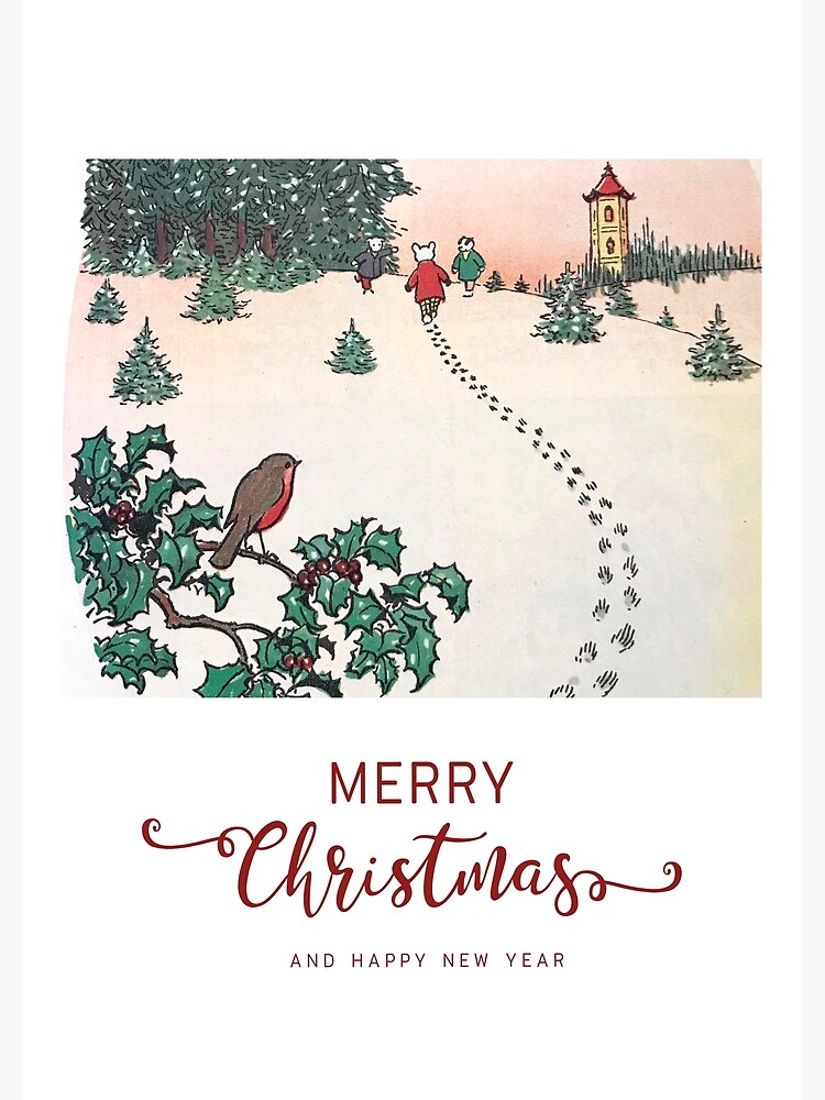 "Rupert the bear/ Christmas card / english children’s classic/ vintage ...