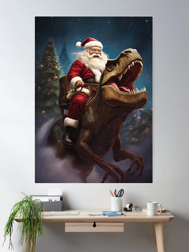Christmas Advert With Dinosaur