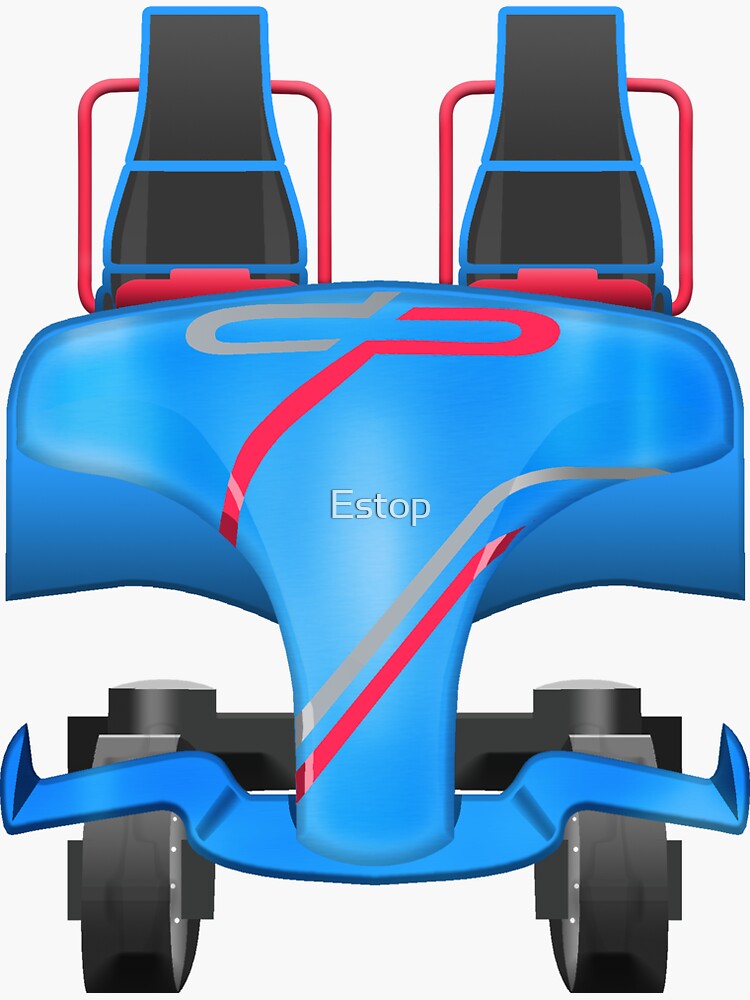 "Top Thrill 2 blue train (unofficial) " Sticker for Sale by Estop ...