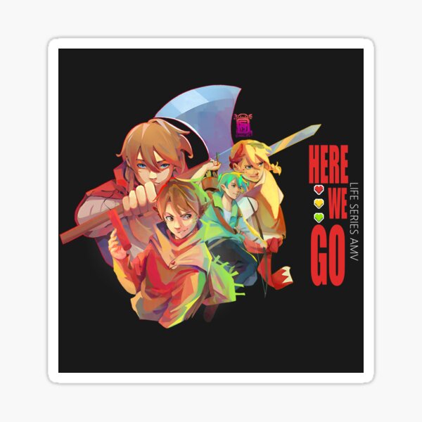 "Here we go~!" Sticker for Sale by noxlotl | Redbubble