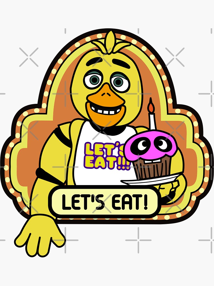 "FNAF Movie | Chica Pin" Sticker for Sale by plathe31 | Redbubble