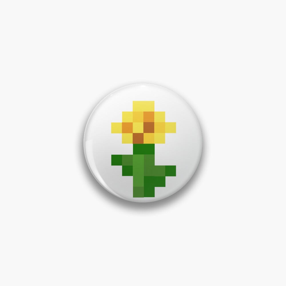 "Minecraft Dandelion" Sticker for Sale by Ch3rry-Quartz | Redbubble