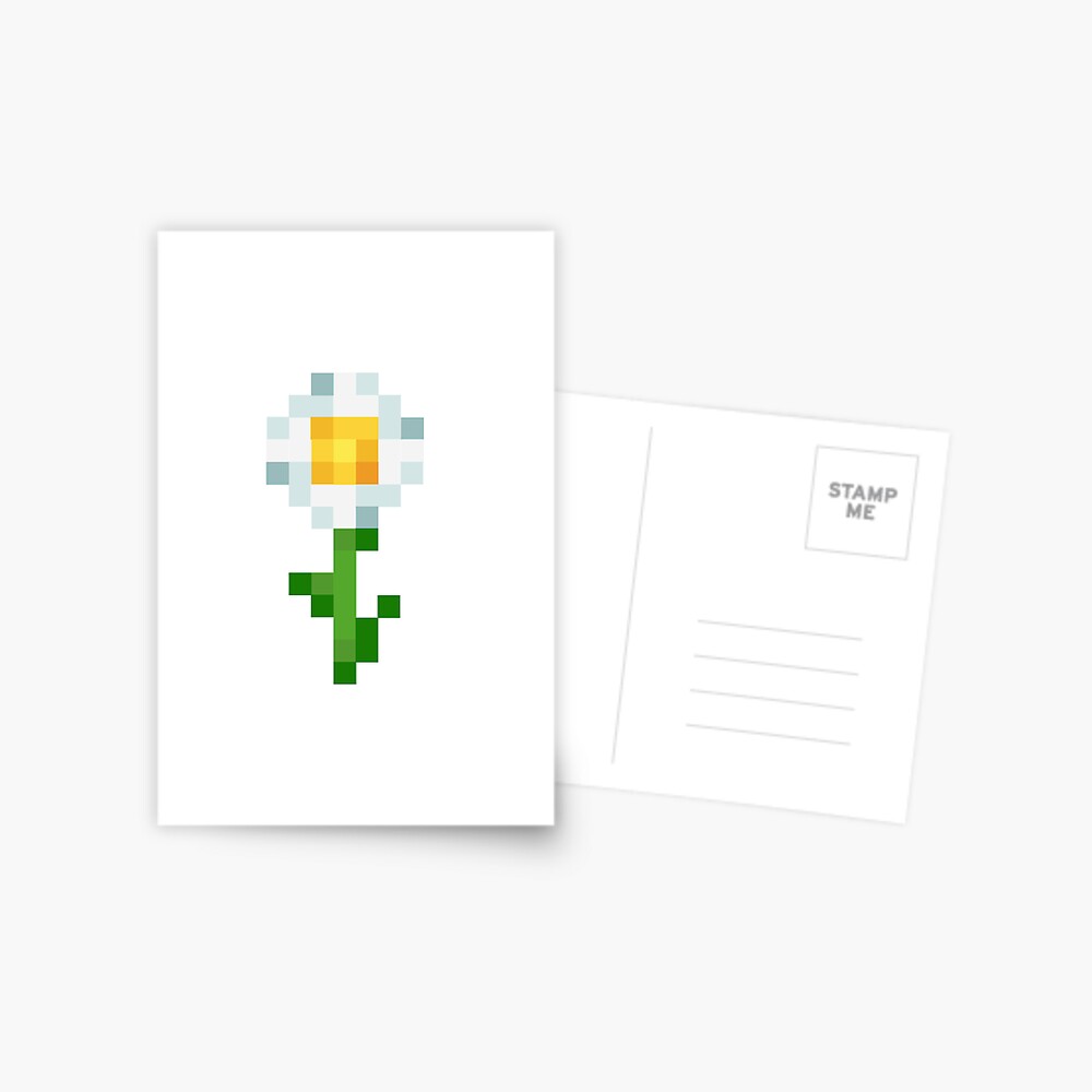 "Minecraft Oxeye Daisy" Sticker for Sale by Ch3rry-Quartz | Redbubble