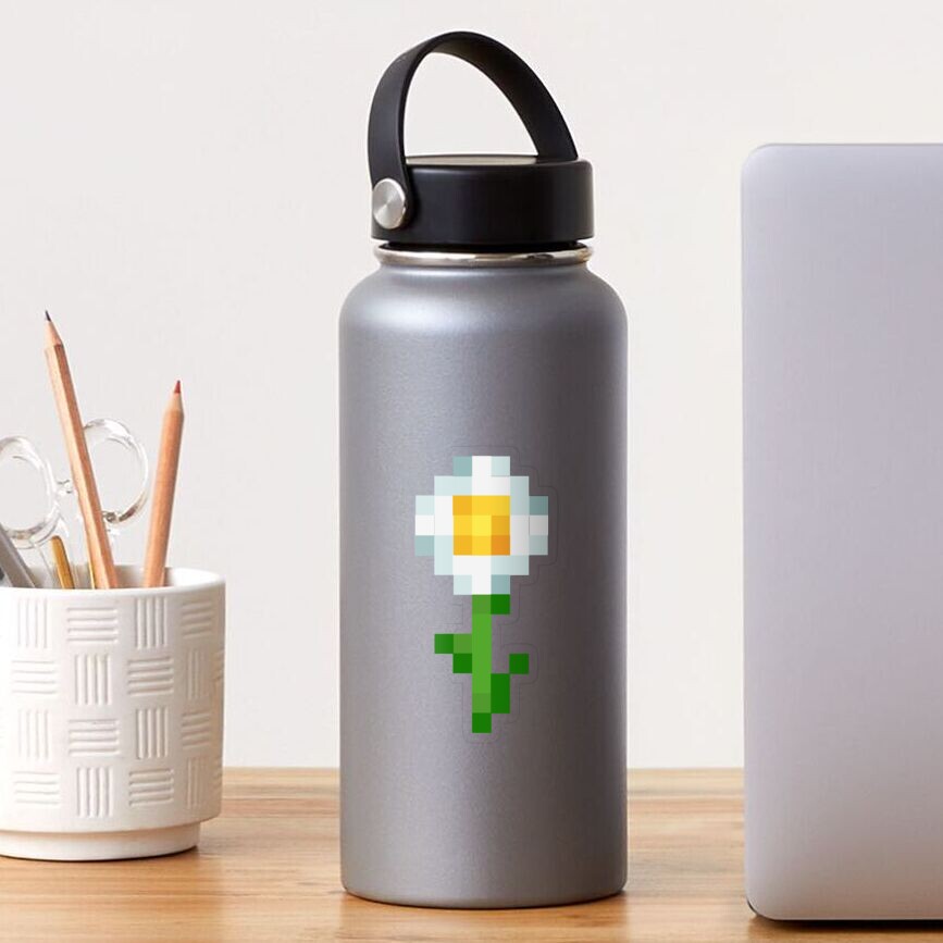 "Minecraft Oxeye Daisy" Sticker for Sale by Ch3rry-Quartz | Redbubble