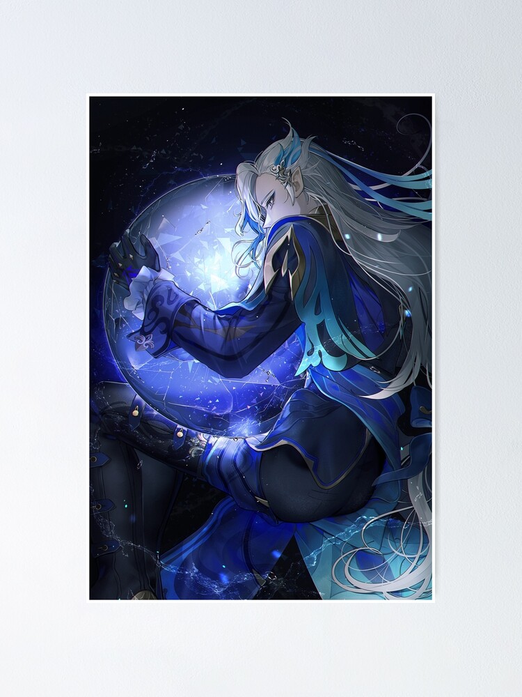 "Genshin Impact Chibi Neuvillette" Poster by NathanDoodles | Redbubble