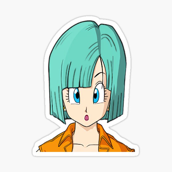 "Shocked Bulma Face - Dragon Ball Z" Sticker for Sale by ...