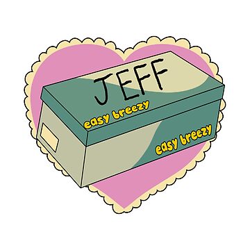 "jeff the real ghost " Sticker for Sale by EdenAtencio04 | Redbubble