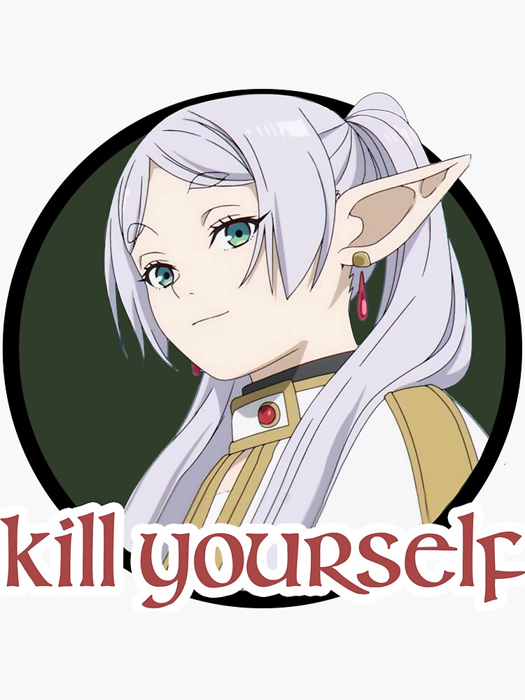"Frieren is Goated" Sticker for Sale by CannibalCow | Redbubble