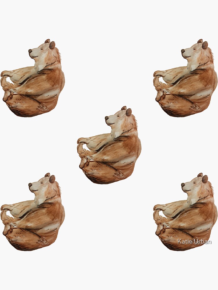 "Rollie Pollie Teddy Bear " Sticker by LoveManyThings | Redbubble