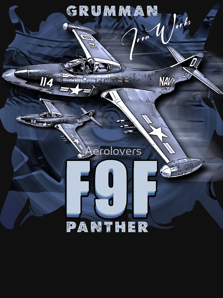 "Grumman F9F Panther Carrier-Based Jet Fighter" Essential T-Shirt for Sale by Aerolovers | Redbubble